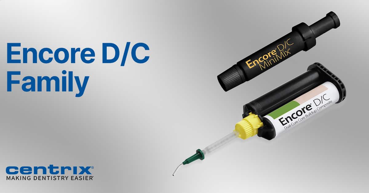 Encore D/C dual-cure composite core buildup material - Centrix